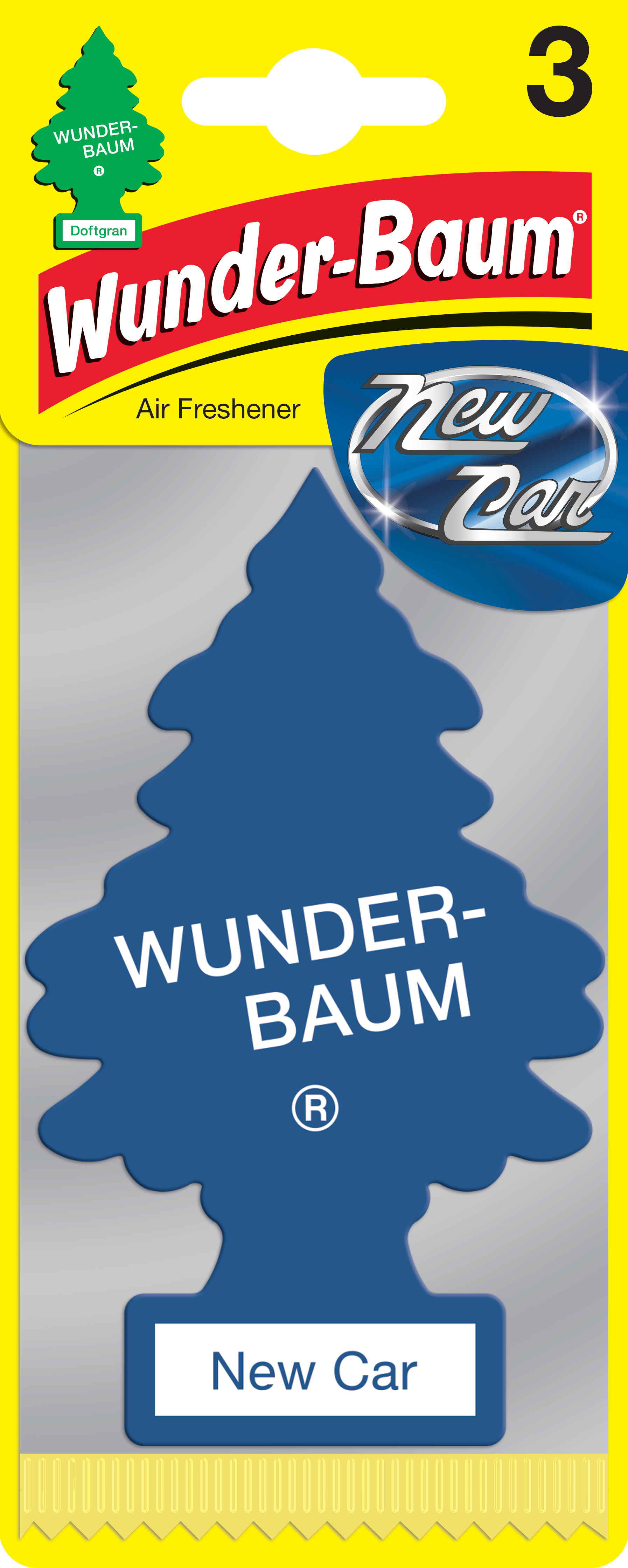 WUNDER-BAUM New Car Scent 3-pack